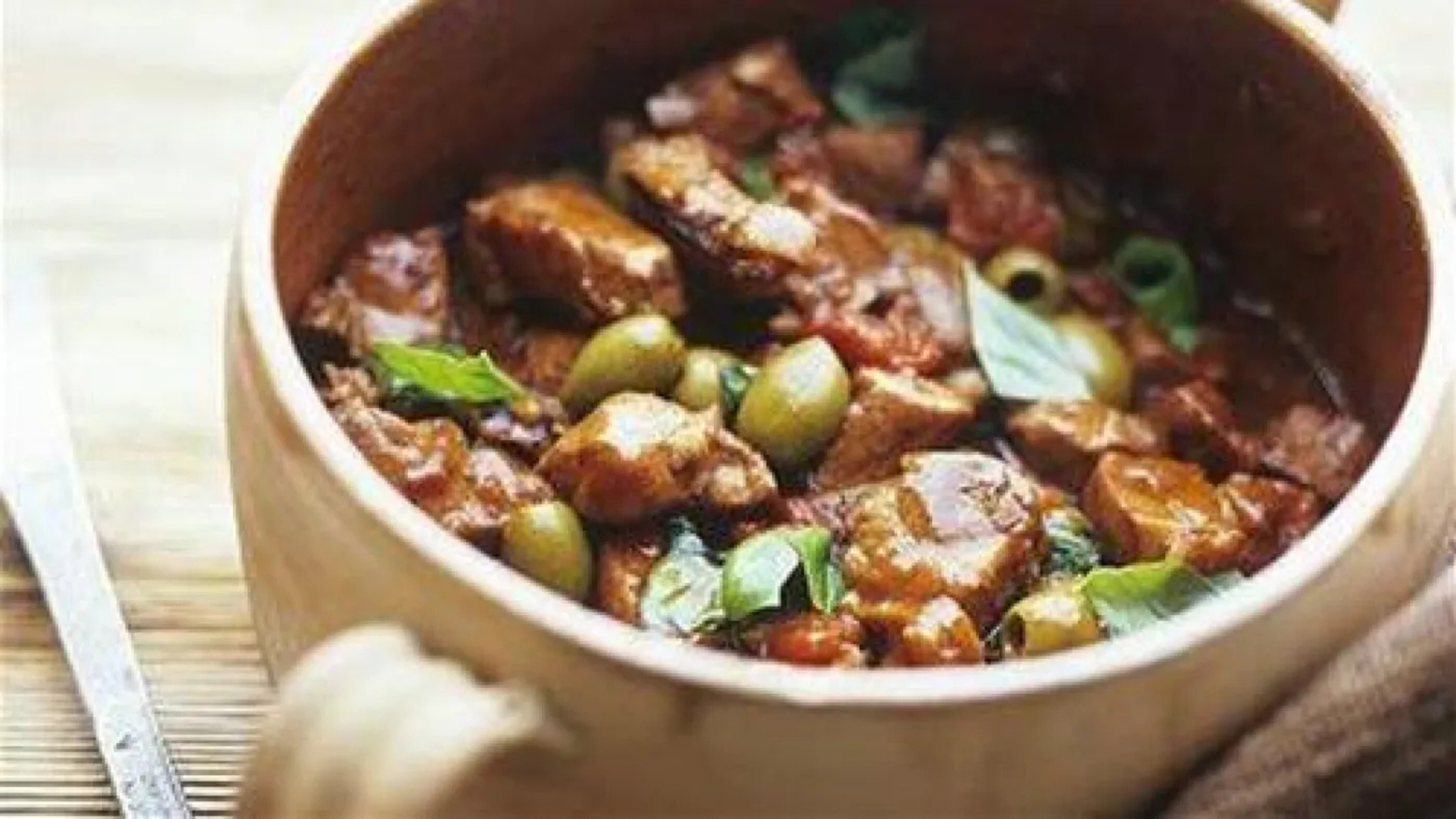 Mouton aux olives et riz au curry - Viande de Ferké